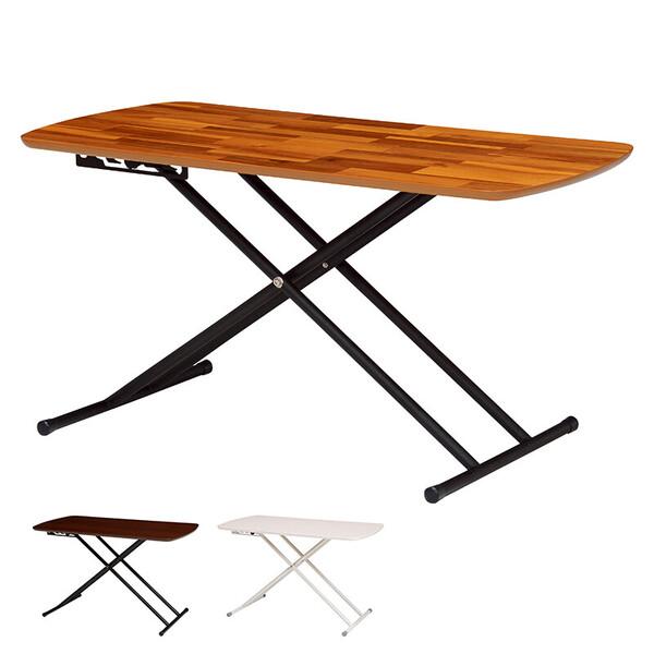 【発売日：2025年11月21日】リフティングテーブル KT-31825段階に高さが変えられるリフティングテーブル。天然木の木目が美しい天板は素材感抜群。■本体サイズ：(約)幅100×奥行50×高さ30.5/43/52/59/64.5cm■...