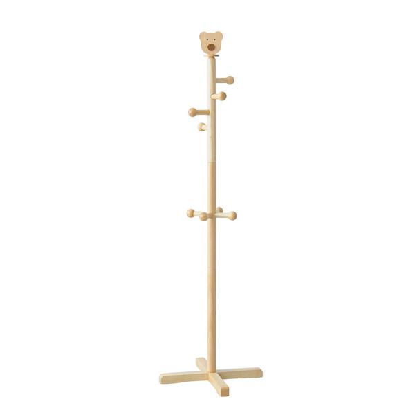 【発売日：2025年11月10日】キッズハンガー くま コートハンガー 北欧風 収納 制服 キッズ 子供 木製 ナチュラル インテリアくまのモチーフがとってもかわいいキッズハンガー天然木の素材感を大切にした優しい風合いのハンガー。子供部屋や...