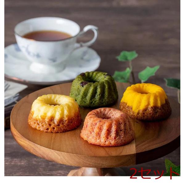 【発売日：2025年05月23日】ホシフルーツ 果実のミニョン ド クグロフ ４個入 2セット ギフト対応可果実風味の生地に、フレーバーやつぶつぶ果実をプラス。ひと口で、ふたつおいしいかわいらしいクグロフです。ヨーロッパ生まれの小さな焼き菓...