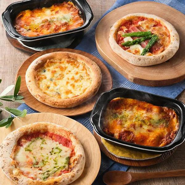 【発売日：2025年05月26日】白河高原ナポリ舎 イタリアンセット のし対応可３種のピザとラザニアが楽しめる欲張りセット。イタリア酵母種を使用したサックリもっちりとした生地が自慢の１人前サイズの「ナポリピッツァ」と、生パスタ・ソース・チー...