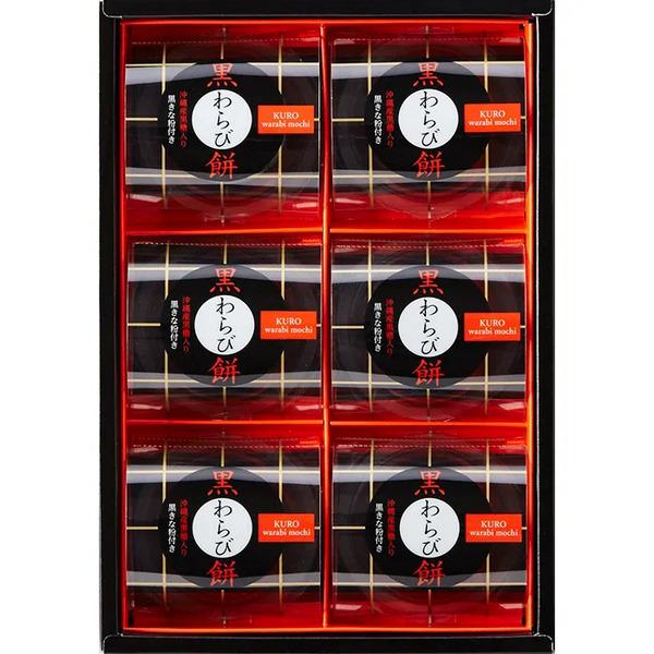 【発売日：2025年04月05日】ひととえ 黒わらび餅　(黒わらび餅89g・黒きな粉3.5g)×6 ギフト対応可まろやかな黒糖の風味広がる「もっちり ぷるり」とした黒わらび餅。香ばしい黒きな粉との出会いが、美味しさを引き立てます。サイズ:1...