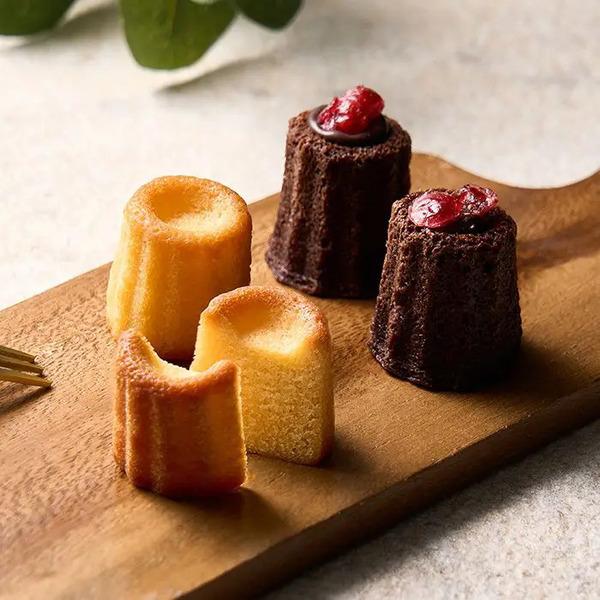 【発売日：2026年03月08日】立町カヌレ監修 カヌレ ド フィナンシェ ４個入 のし対応可広島・立町で愛されるカヌレ専門店「立町カヌレ」が監修。ラム酒がほのかに香るプレーン、ショコラクランベリー。素材と焼きにこだわった、贈り物にふさわし...