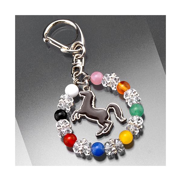 【発売日：2024年01月26日】競馬ファン必須 勝ち馬キーホルダー 上手く行くカード付き「上手く行くカード」付き競馬ファン必須アイテム勝ち馬×枠順パワーストーンのキーホルダーで全戦全勝！！馬パーツ1個（27×25mm 真鍮）、白水晶14個...