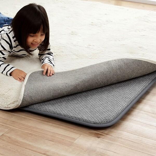 【発売日：2025年06月21日】下敷き ウレタン10mm 約180×180cm　滑り止め 滑りにくい ボリューム クッション性 ホットカーペット対応 ナイスお使いのラグの下に敷くだけで、厚み・クッション性を持たせることができる下敷きラグで...