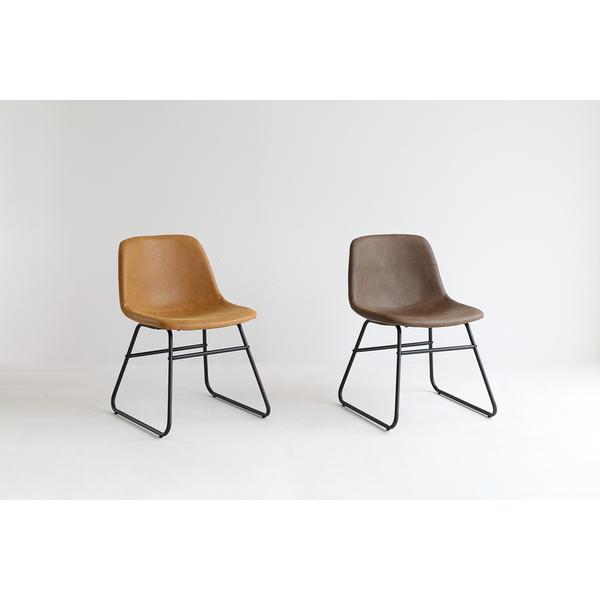 【発売日：2025年08月10日】デスクチェア おしゃれ 北欧 オフィスチェア 子供 Vino Chair丸みがかった座面が体にフィットし心地よいチェア。合皮とスチールをミックスしており、どんなインテリアにもなじみやすいです。色はブラウン、...