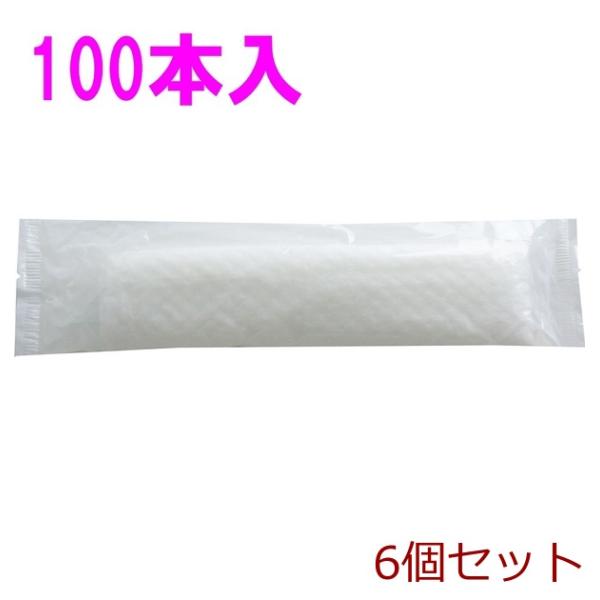【発売日：2023年06月18日】業務用 おしぼり 紙タイプ 丸 無地 100本入 6セット使いやすい個包装、丸型タイプの使い捨ておしぼり100本入！便利な使い捨ておしぼり！気軽に使える大容量100本入りです。・飲食店様はもちろん、アウトド...