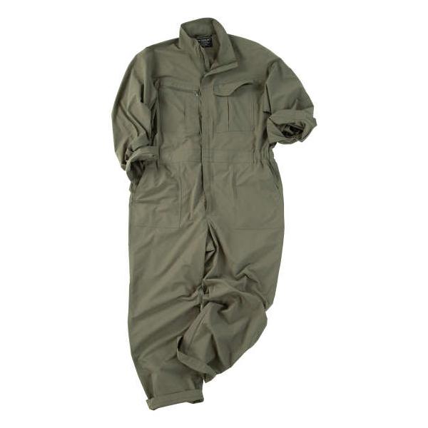 【発売日：2025年07月09日】大きいサイズ FORECAST アクティブストレッチつなぎ 3L 4L 5L 6L 7L 8L オリーブ ラッピング可つなぎです。【素材について】引き裂きに強いリップストップ生地に、ななめ方向に伸びるストレ...