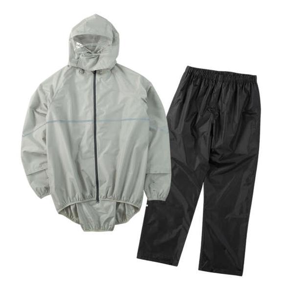 【発売日：2026年03月29日】大きいサイズ THE ROOTS リュックインレインスーツDX 3L 4L 5L 6L 7L 8L ライトグレー×ブラック ラッピング可THEROOTSのリュックインレインスーツDXです。通勤・通学に最適！...