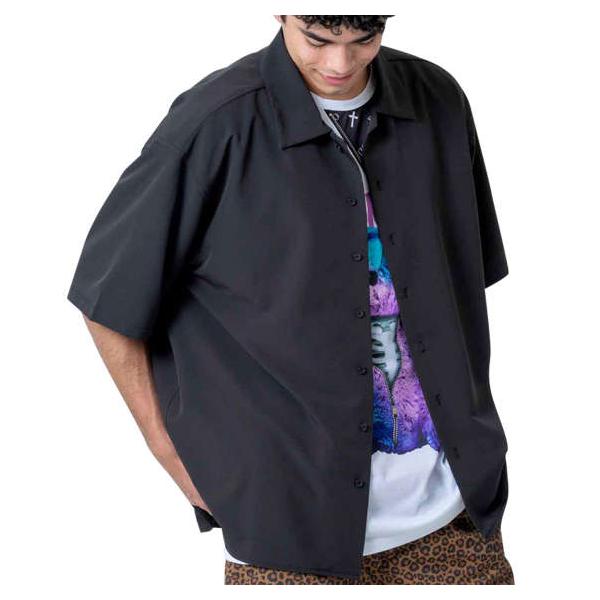 【発売日：2023年07月31日】大きいサイズ ROOT THREE 2WAYストレッチレギュラーカラー半袖シャツ 3L 4L 5L 6L 7L 8L MC732302-02180 ラッピング可半袖シャツです。バックサイドタック／ウォッシャ...