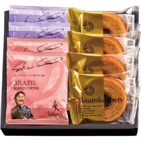 【発売日：2026年02月13日】ラ ロシェル 坂井宏行シェフ監修ドリップコーヒー＆バウムクーヘンアソート SAB BE ギフト対応可ラ・ロシェル 坂井宏行シェフ監修ドリップコーヒー＆バウムクーヘンアソート SAB-BE坂井宏行シェフが監修...