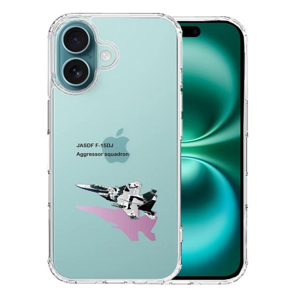 【発売日：2024年10月12日】iPhone16 ケース クリア 航空自衛隊 F-15J アグレッサー スマホケース 側面ソフト 背面ハード ハイブリッドTPUとポリカーボネイトを使用した最新のハイブリッドケースとても人気のクリアケースで...