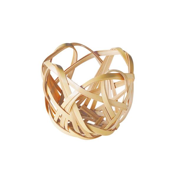 【発売日：2025年04月12日】竹編み おしぼり立て 白 茶 日本製厚手のおしぼりを短く巻いて、立てて提供するスタイルに適したおしぼり受けです。竹を小粋に上品に編んで造形したフォルムが特長です。☆品よく涼しげな風情があります。約φ8.5x...