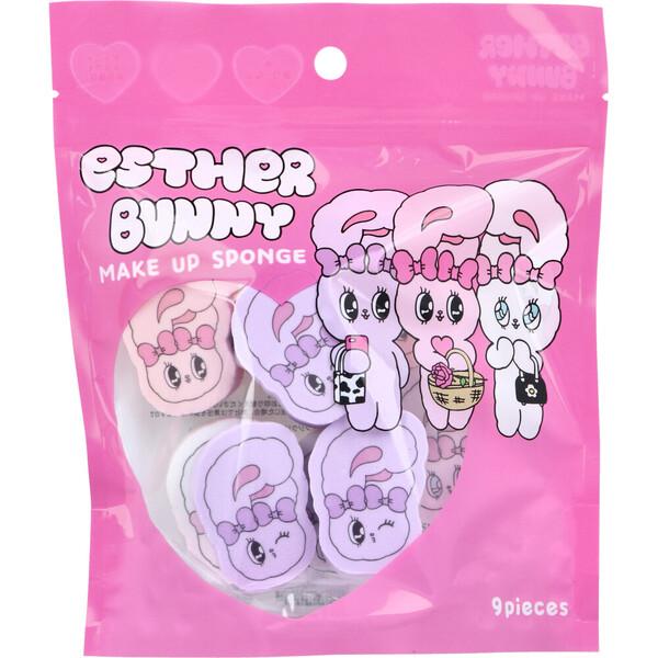【発売日：2026年03月29日】エスターバニー メイクスポンジ 9個入かわいいエスターバニーのフェイスダイカットメイクスポンジ！ポイントメイクも自由自在！・ムラなくなめらかな仕上がりに。・水あり・なし。個装サイズ：169X200X65mm...