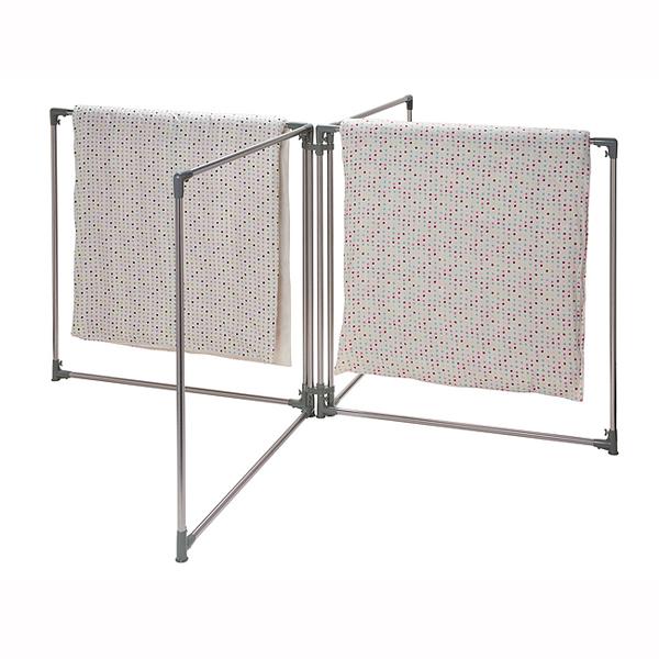 【発売日：2026年03月11日】ステンレス布団干し４枚干しタイプ扇形　４枚干しタイプ！・放射状や扇形など設置スペースに合わせて利用できます。・干し部が伸縮式のタイプです。【使用時サイズ】高さ約121×幅約250cm×奥行約250cm【収納...