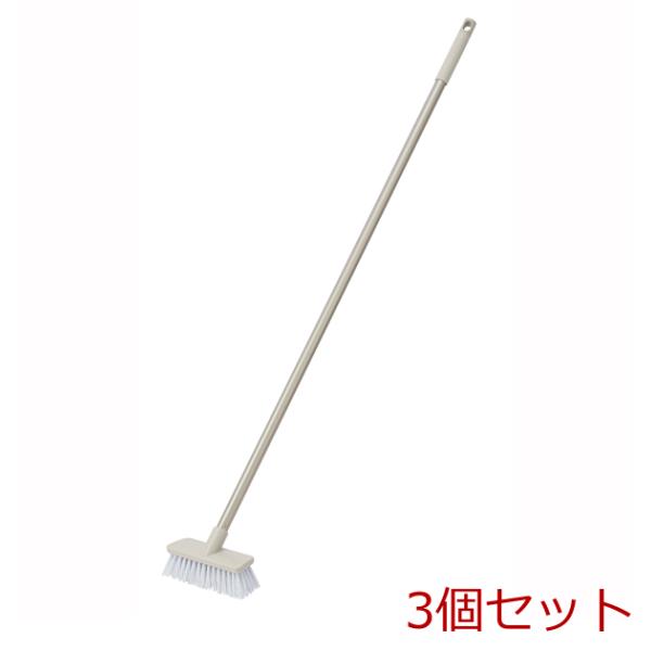 【発売日：2024年01月19日】２９８９．ｊｐ＋デッキブラシＰＥＴ−１８ ×3個セットコシが強く玄関・タイル面の掃除に生産地 : ブラシ：中国、ハンドル：日本サイズ : 商品サイズ(使用時)：W200xD85xH1240mm商品重量(約)...