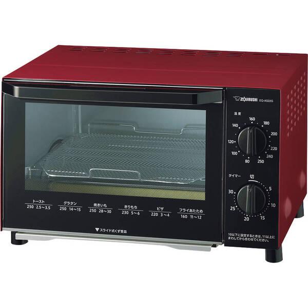 【発売日：2025年02月05日】象印 こんがり倶楽部 オーブントースター EQ AS22G RA象印 オーブントースター EQ-AS22G-RA・80℃〜250℃温度調整・30分ロングタイマー・山形パンが2枚焼け、グラタン皿もたてに2皿置...
