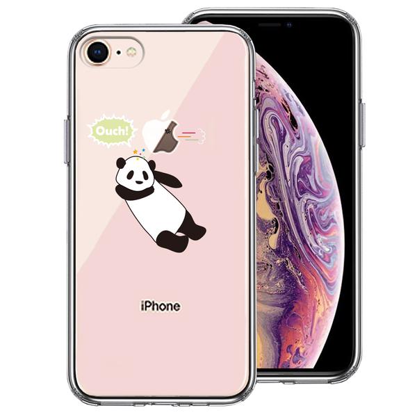 【発売日：2020年07月22日】iPhone7 iPhone8 ケース クリア だれパンダ 直撃 ouch スマホケース 側面ソフト 背面ハード ハイブリッドTPUとポリカーボネイトを使用した最新のハイブリッドケースとても人気のクリアケー...