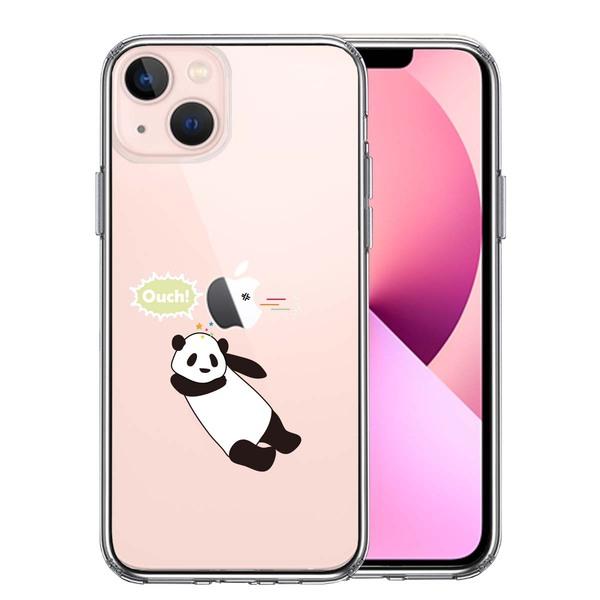 【発売日：2022年01月13日】iPhone13mini ケース クリアだれパンダ 直撃 ouch スマホケース 側面ソフト 背面ハード ハイブリッドTPUとポリカーボネイトを使用した最新のハイブリッドケースとても人気のクリアケースです。...