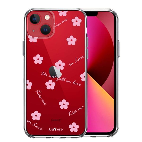 【発売日：2022年02月04日】iPhone13mini ケース クリアCuvery フラワー ライトピンク スマホケース 側面ソフト 背面ハード ハイブリッドTPUとポリカーボネイトを使用した最新のハイブリッドケースとても人気のクリアケ...