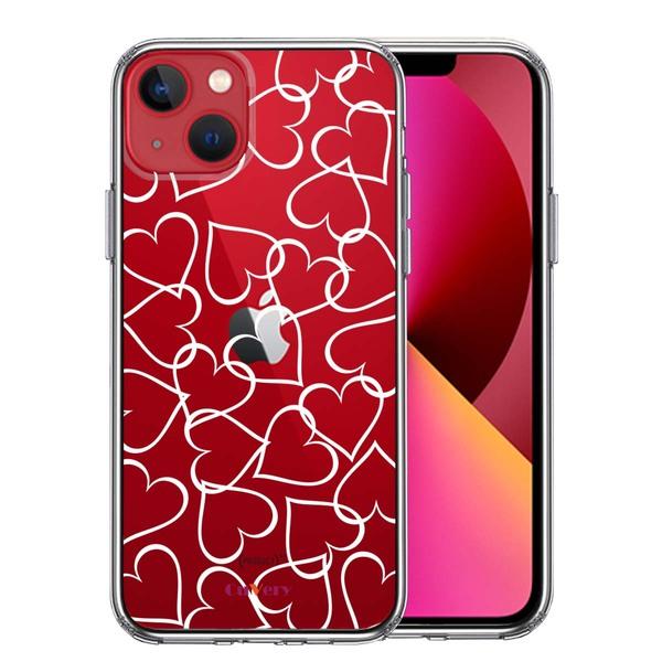 【発売日：2022年02月04日】iPhone13mini ケース クリアCuVery ハート ホワイト スマホケース 側面ソフト 背面ハード ハイブリッドTPUとポリカーボネイトを使用した最新のハイブリッドケースとても人気のクリアケースで...