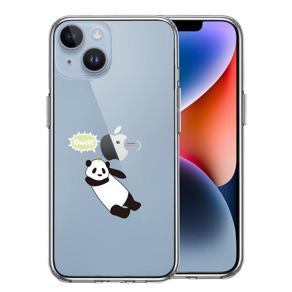 【発売日：2023年01月13日】iPhone14Plus ケース クリアだれパンダ 直撃 ouch スマホケース 側面ソフト 背面ハード ハイブリッドTPUとポリカーボネイトを使用した最新のハイブリッドケース※こちらの商品はiPhone1...