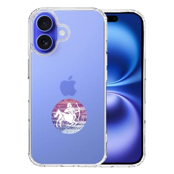【発売日：2025年02月16日】iPhone16 ケース クリア いて座 射手座 Sagittarius スマホケース 側面ソフト 背面ハード ハイブリッド とても人気のクリアケースです。iPhone16用です。★ケース本体：素材・成分：...