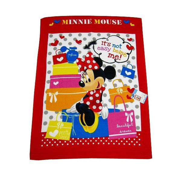◎ディズニーキャラクター・ミニーマウスのお昼ねケットです。綿100％。かさばらず洗濯簡単。サイズは85cm×115cm。◎お子様のおやすみタイムはもちろんドライブやレジャーにも便利です◎画像の柄は売り切れました。只今の在庫の柄はピンク地色で...