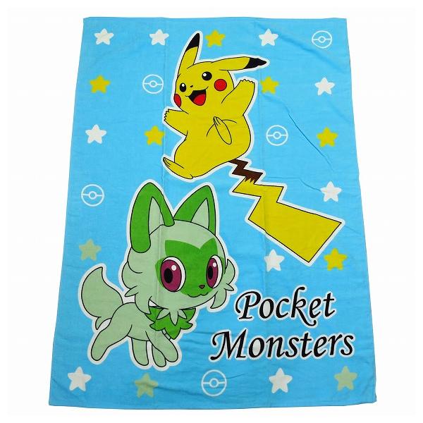 ◎ポケモン ピカチュウ ニャオハのハーフケット( ジュニアケット)です。かさばらず洗濯簡単。◎お子様のおやすみタイムはもちろんドライブやレジャーにも便利です◎表面は、優しい肌触りのシャーリング加工----------------------...