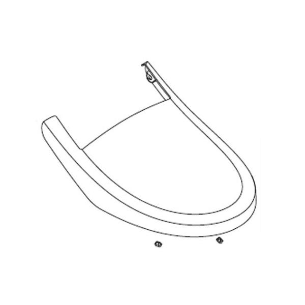 リクシル・イナックス【312-1074-1-SET】 LIXIL・INAX 便フタキット(リフトアップ無) トイレ部品適合商品品番・ベーシアシャワートイレ(リフトアップ無し)DT-BA25* / DT-BA28*・ベーシアハーモＬタイプ(リ...