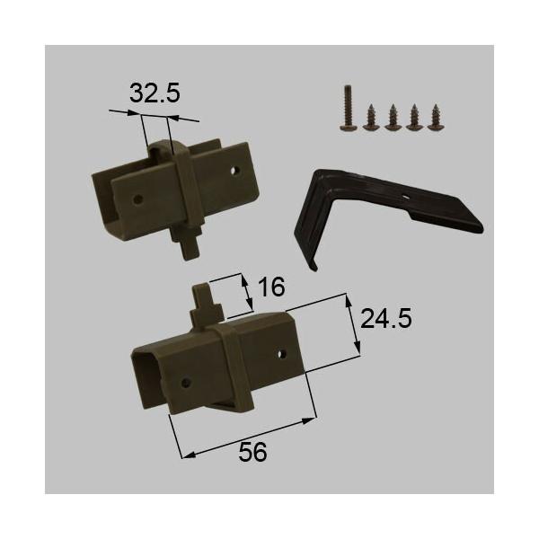 bwk82011a LIXIL リクシル・TOEX PRN柱取付部品（新ハイサモア） 門まわり部品 純正品【純正品】本体セット(BWK82011A)×１、取付ネジセット×１カラー：マイルドブラック