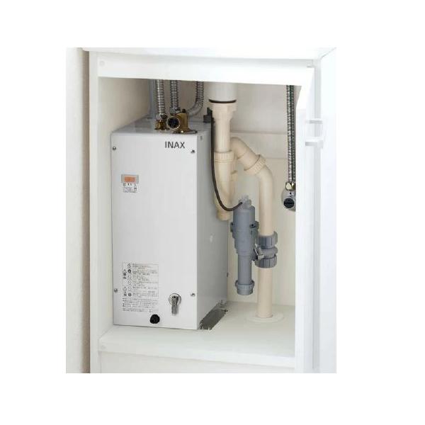 EHPN-F6N5-FS1 リクシルL 小型電気温水器 ゆプラス 手洗洗面用 コンパクトタイプ 洗面化粧室/洗面化粧台後付用 ゆプラス配管キット■セット商品本体　EHPN-F6N5排水器具　EFH-6K接続フレキ管セット　FRK-FSA1