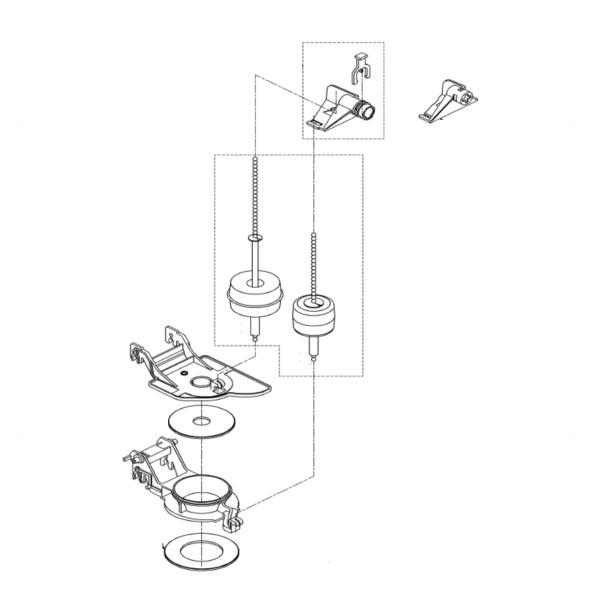 【HH07043Z】TOTO  ・レバーハンドル 部品 排水弁 【純正品】部品品番の種類：排水弁・レバーハンドル旧部品品番：HH07043N、HH07043S【適合本体品番】：SH260BA、SH260BAK、SH260BAKTA、SH26...