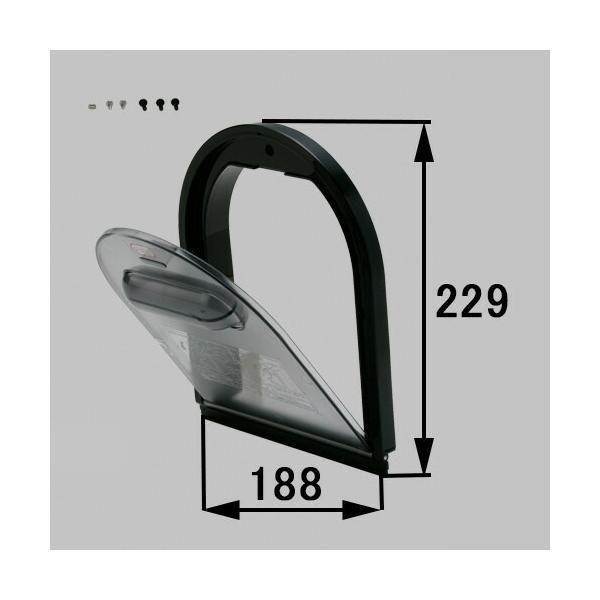 【ゆうパケット】lce11020a LIXIL リクシル・TOEX 裏フタ（アメリカン・ＬＳ−２型） GRY 門まわり部品 純正品【純正品】本体（枠付き）×1、正面用取付ネジ×3、正面上用取付ナット×1、底面用取付ネジ×2カラー：グレー