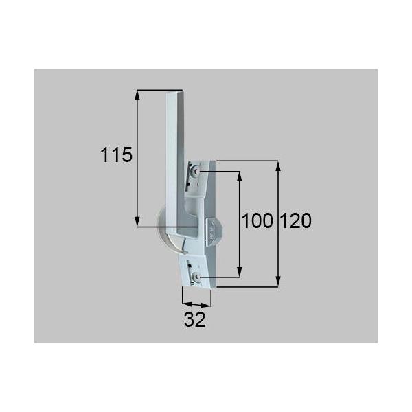 LIXIL・新日軽 【SVQ99RS01】 大型クレセント（ロック付） Ｒ 窓（サッシ）部品(鍵・錠) [SVQ99RS01] 【純正品】LIXIL・新日軽 大型クレセント（ロック付）　Ｒ 窓（サッシ）部品(鍵・錠) [SVQ99RS01]...