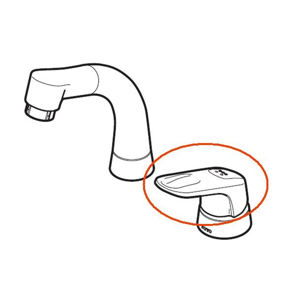 【TH5D0220#NW1】TOTO  ハンドル 部品 ハンドル部 【純正品】部品品番の種類：ハンドル旧部品品番：TH5D0220【適合本体品番】：TL362E1、TL362E1S、TL362E1SZ、TL362E1Z、TL362EB、TL...