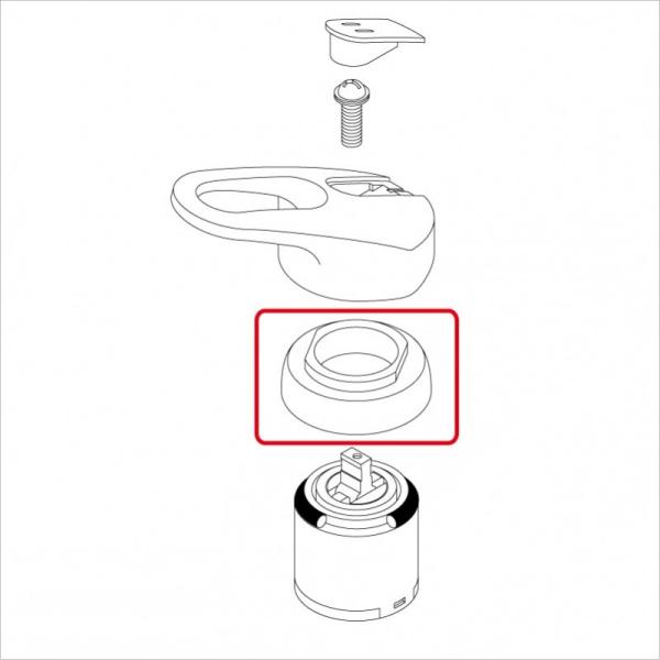 KVK ZKM113N/000 KF304N(A)・KF358・KF389等用カートリッジ締め付けナット KVK補修部品＞構造部品 [新品] 純正品【純正品】KVK補修部品＞構造部品【代表的な適合機種】・KF304・KF304N・KF358...