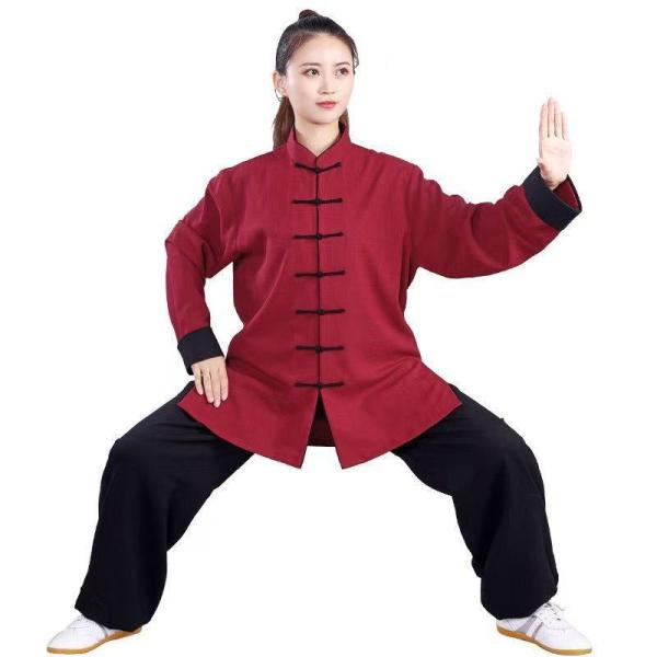 太極拳ウェア メンズ￥/レディース 太極拳服 セットアップ 表演服 練習着 カンフー服 演武用服 拳法 太極拳 上下セット 男女兼用 7色 秋 冬