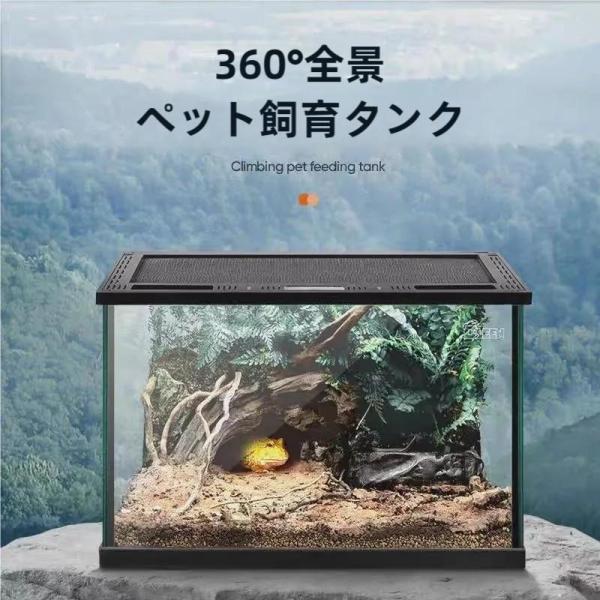 対象爬虫類・両生類など特徴透明度の高いガラスを使用された爬虫類・両生類飼育用ケージです。ビバリウムが初めての方から景観を作りたい上級者の方まで幅広くおすすめできます。脱走防止蓋に通気性よいメッシュスクリーンが付いています。上部にスライド式ド...
