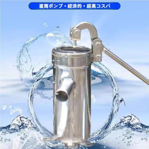 井戸ポンプ 手動 ステンレス 手押し 給水ポンプ 小型 排水 取水 水汲み 井戸水ポンプ 井戸用ポンプ 手動式 手押しポンプ 井戸 非常用 打込