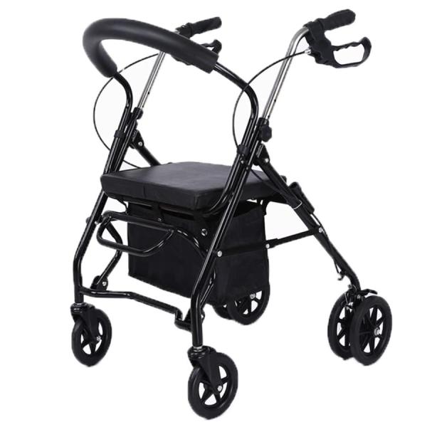 YLOVABLE シルバーカー 座れる 軽量 シルバーカー コンパクト 高さ調節可 シルバーカー 軽量 年寄りの押し車 アシストウオーカー 自立歩行補助 折り畳み式 歩行