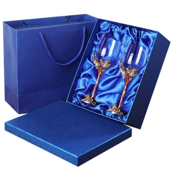 最高品質-100％鉛フリークリスタルヘビーウルトラクラリティガラス、頑丈/環境にやさしい/健康（100％食器洗い機で安全）フルボディの赤ワインに最適￥ u2013この350mlのワイングラス2個セットは、フルボディの赤ワインを楽しむのに最適...