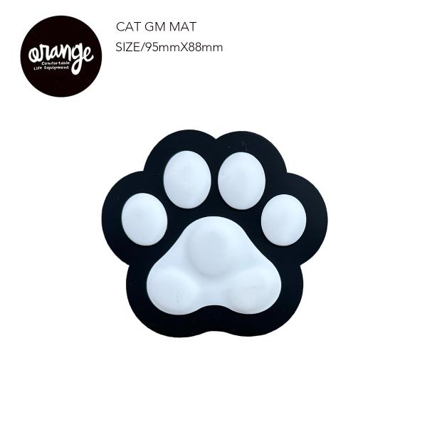 ■オレンジ キャットジーエムマットOrange CAT GM MAT【カラー】・White/Black (ピンク系)【サイズ】95mmX88mm●低温時でも剥がれにくく、抜群のグリップ力を発担●ラバー・裏田は3M社製の力面テープ●あのGM ...