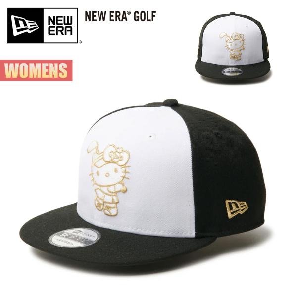 ■NEW ERA GOLF Women's 9FIFTY HELLO KITTYニューエラ ゴルフ ウィメンズ 950 ハローキティサイズ：M/L = 57.7 - 61.5cm素材：ポリエステル【BLK】カラー : ホワイト/ブラック商品...