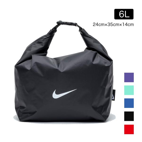■ナイキ NIKE SWIM ウォータープルーフバッ【カラー】・ブラック・ブルー・ミント・レッド・パープル【寸法】24cm×35cm×14cm【容量】6L【品質】ポリエステル　防水仕様容量に応じて大きさが変えられる防水ポーチ。使用後の水着や...