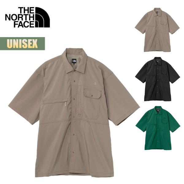 ■THE NORTH FACE S/S Trip Field Shirt（Unisex）ノースフェイス ショートスリーブトリップフィールドシャツ（ユニセックス）【カラー】・FR = フォールンロック・K = ブラック・TG = TNFグリー...