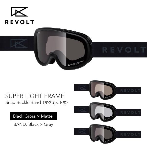 ■REVOLT SUPER LIGHT FRAME　- Black Gross x Matte -リボルト スーパーライトフレーム　ブラックグロス×マットフレームカラー：Black Gross x Matteバンドカラー：Black x G...