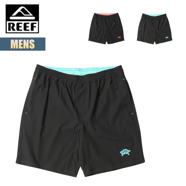 ■REEF 7' BLACK EDITION SHORTSリーフ ブラックエディション ショーツ【カラー】・BKCR（BLACKｘCORAL / ブラックｘピンク系）・BKAQ（BLACKｘAQUATIC / ブラックｘブルー系）【サイズ】...