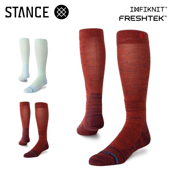 ■STANCE TRAVELEER MID WOOL SNOW（Unisex）スタンス スノーボードソックス ウール トラベラー（ユニセックス）【カラー】・GREEN・RUST【サイズ目安】(cm)・S = 21.0-24.5・M = 22...