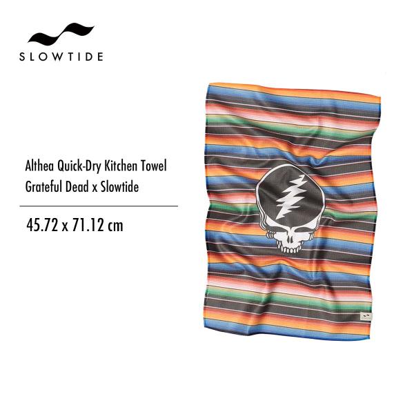 ■スロータイド キッチンタオルSLOWTIDE Althea Quick-Dry Kitchen Towel | Grateful Dead x Slowtide【カラー】マルチカラー【サイズ】18” x 28”（約45.72cm x 約7...