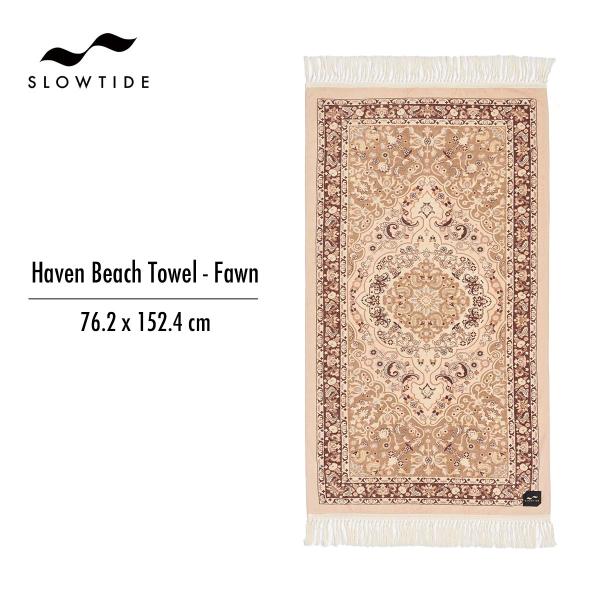 ■スロータイド ビーチタオルSLOWTIDE Haven Beach Towel【カラー】Fawn（ベージュ系）【サイズ】30” x 60”（約76.2cm x 約152.4cm）【素材】コットン 100％●ソフトな素材柔らかくとても肌触り...